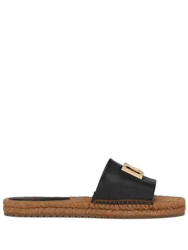 Dolce & Gabbana Dg Logo Espadrilles - Black