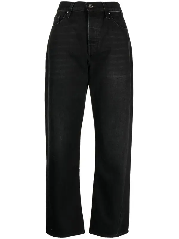 TOTÊME Twisted Seam Wide-leg Jeans - Black