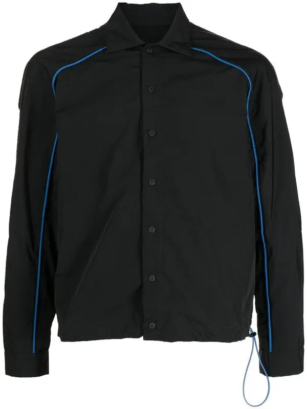 BEN TAVERNITI UNRAVEL PROJECT Rear-logo Print Shirt Jacket