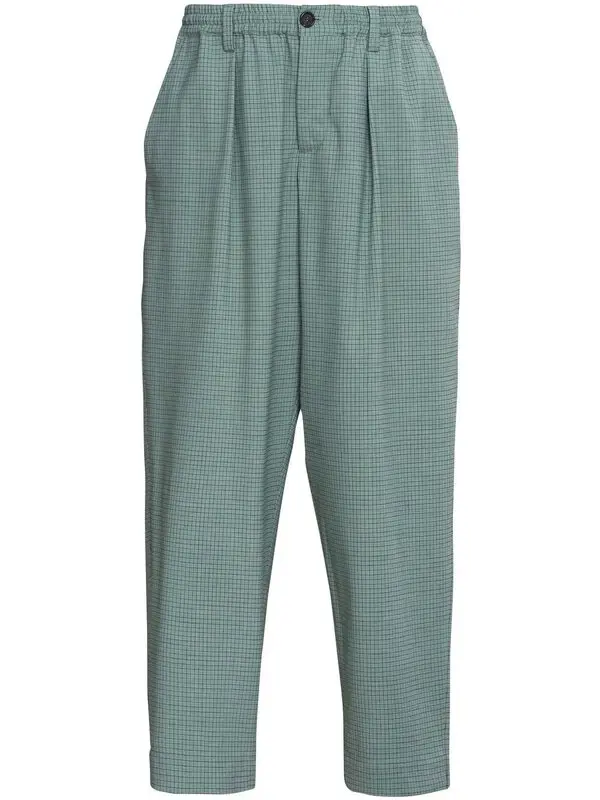 Marni Grid-pattern Mid-rise Pants