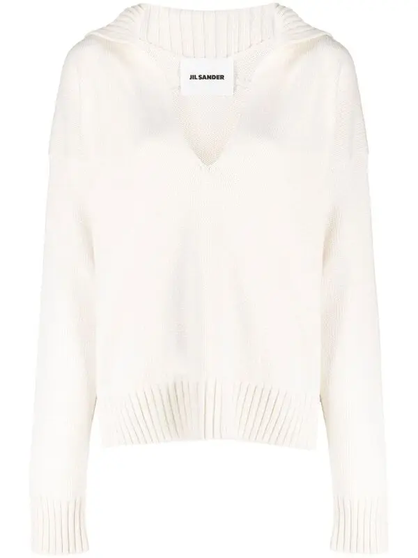 JIL SANDER Knitted Jumper - Neutrals