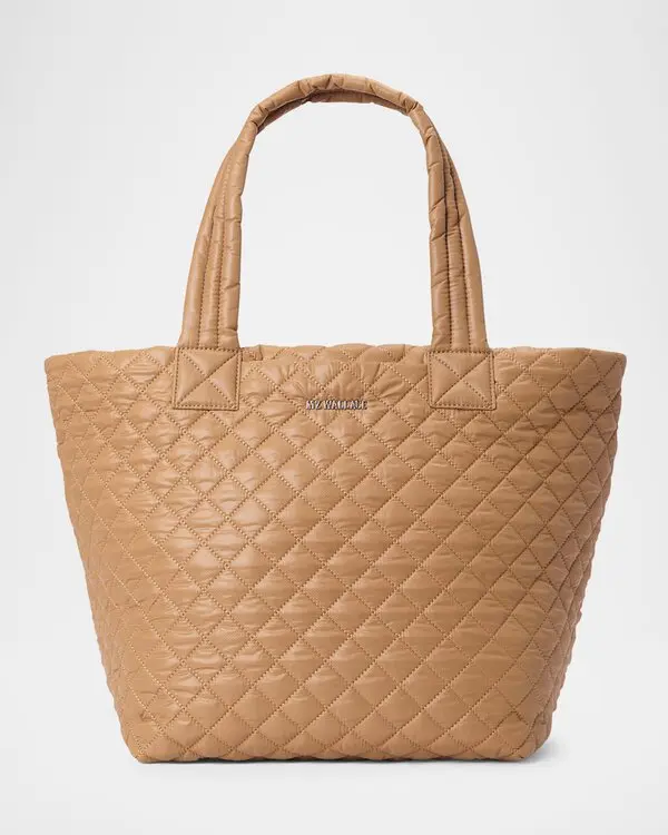 Mz Wallace Metro Deluxe Medium Tote Bag - Dark Beige