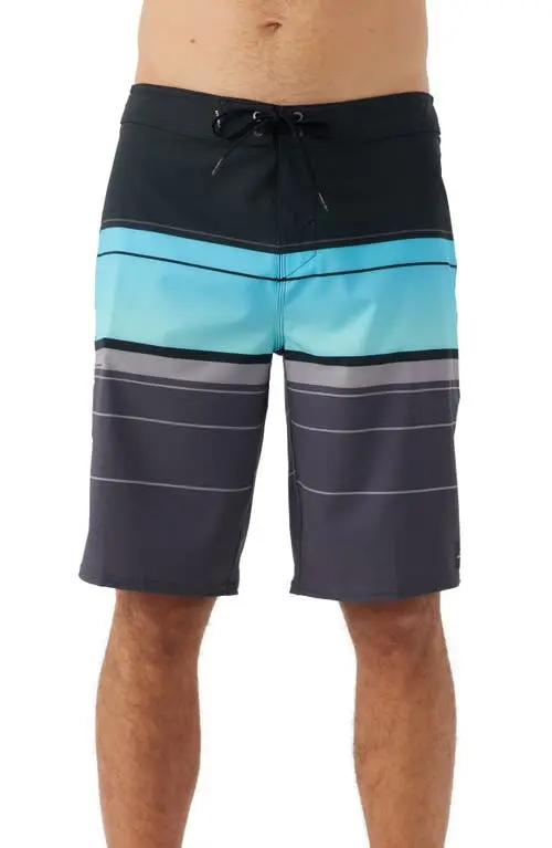O'Neill Hyperfreak Heat Stripe Board Shorts - Graphite