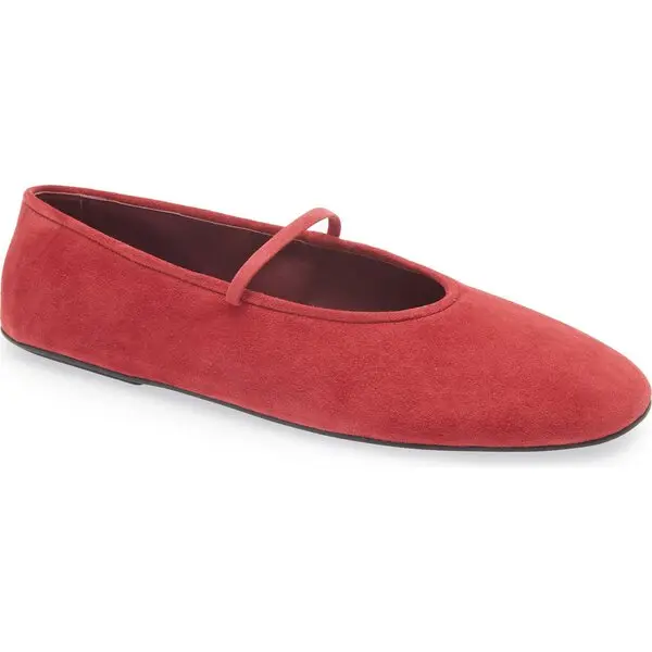 Jeffrey Campbell Dancerina Ballet Flat - Deep Rose Suede