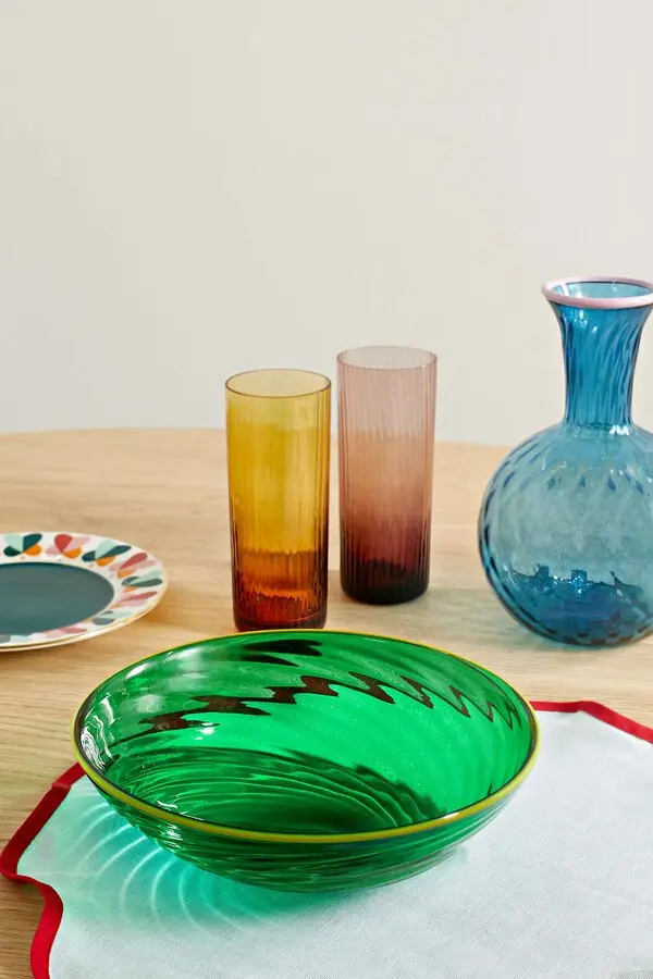 La DoubleJ Murano Glass Bowl - Green