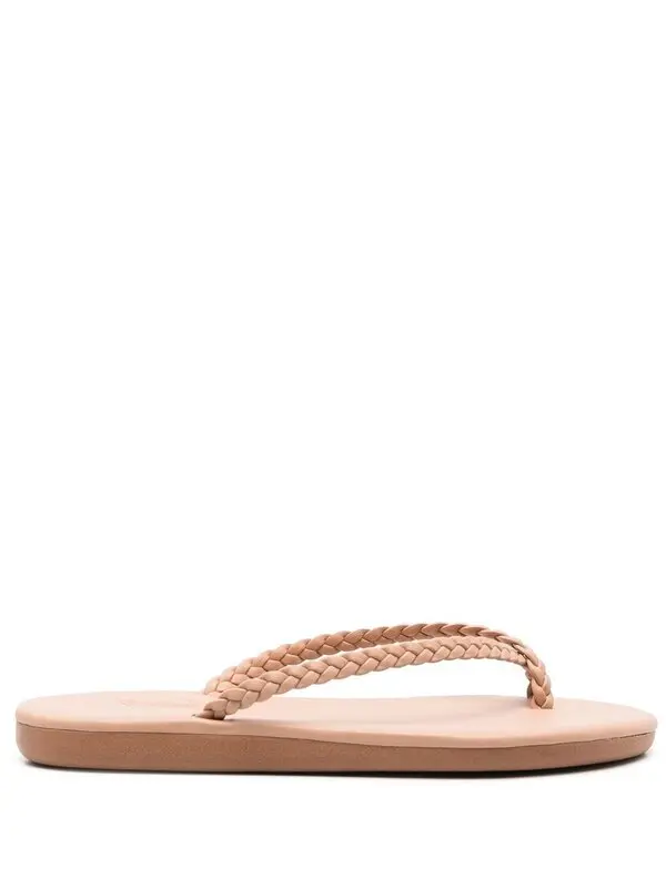 ANCIENT GREEK SANDALS Braided-strap Flip Flops