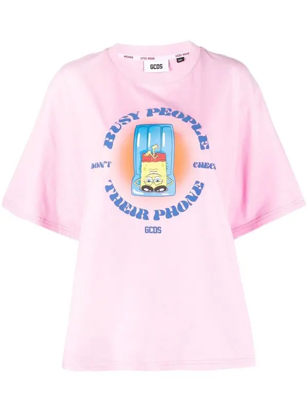 Gcds Spongebob Busy People T-shirt