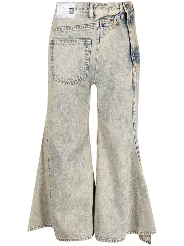 Mihara Yasuhiro Cropped Flared Jeans
