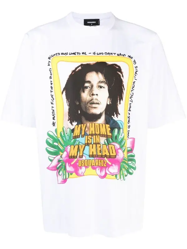 Dsquared2 Graphic-print Short-sleeved T-shirt - White
