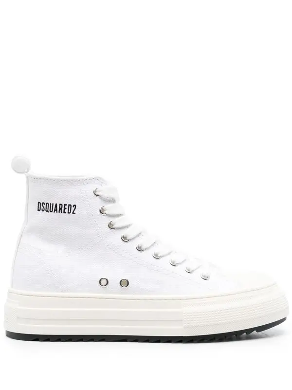 Dsquared2 Berlin Platform High-top Sneakers - White