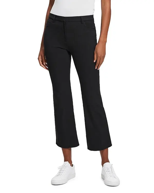 Theory Cropped Kick Flare Pants - Black