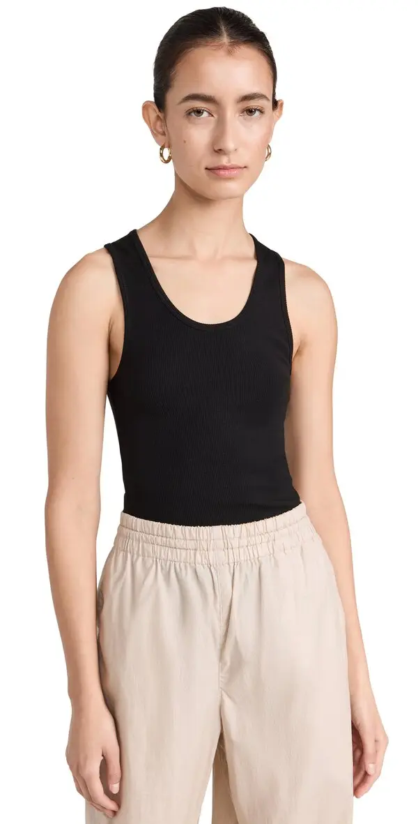 Wardrobe.NYC Ribbed Tank - Black