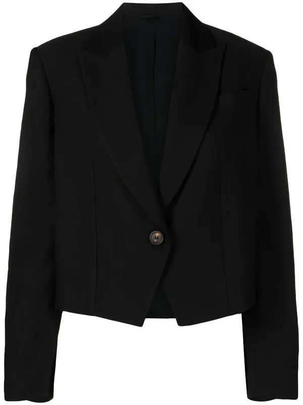 Brunello Cucinelli Boxy Woven Blazer Jacket