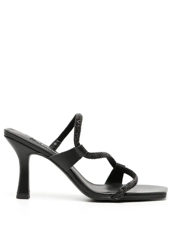 Senso Umee 90mm Square-toe Sandals - Black