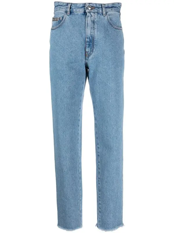 Gcds Crystal-embellished Straight Jeans