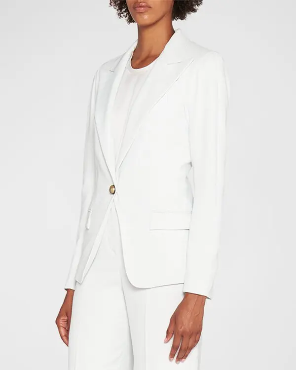 Giorgio Armani Viscose Cady Single-breasted Blazer