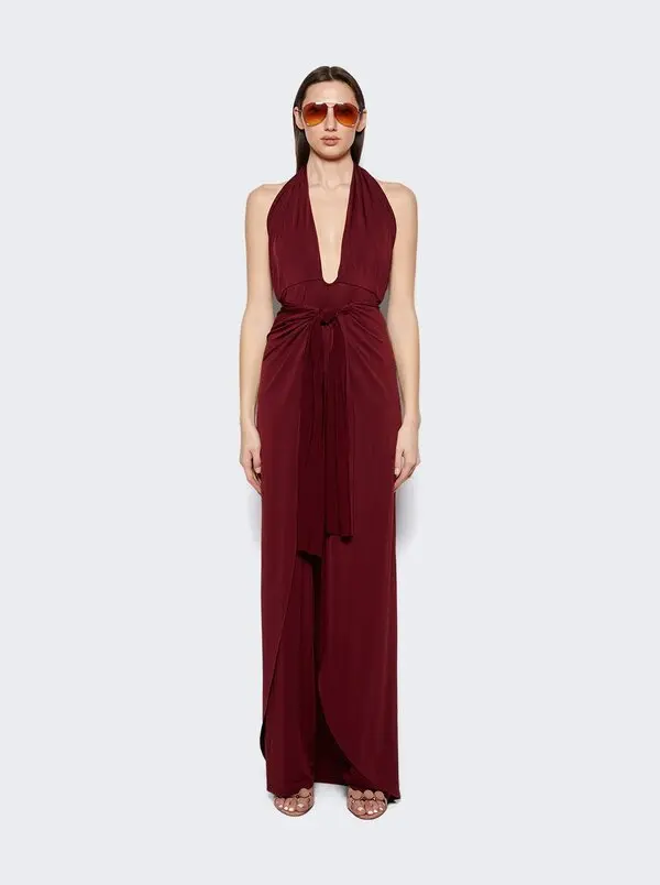 Johanna Ortiz Submerged Halterneck Jumpsuit