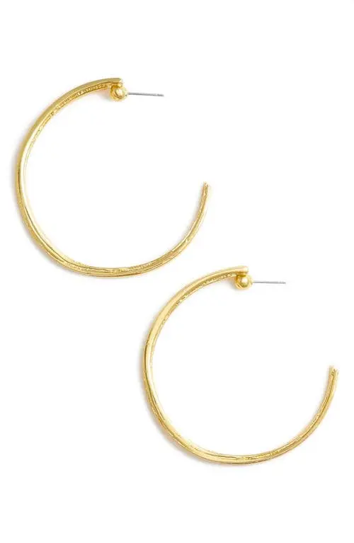 KARINE SULTAN Angelique Hoop Earrings - Brass | Editorialist