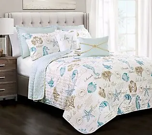 LUSH DECOR Harbor Life Quilt 7pc F/q