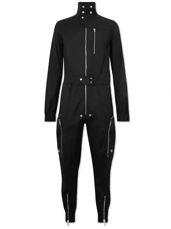 Rick Owens Bauhaus Cotton-Blend Jumpsuit In Black - 40% Off