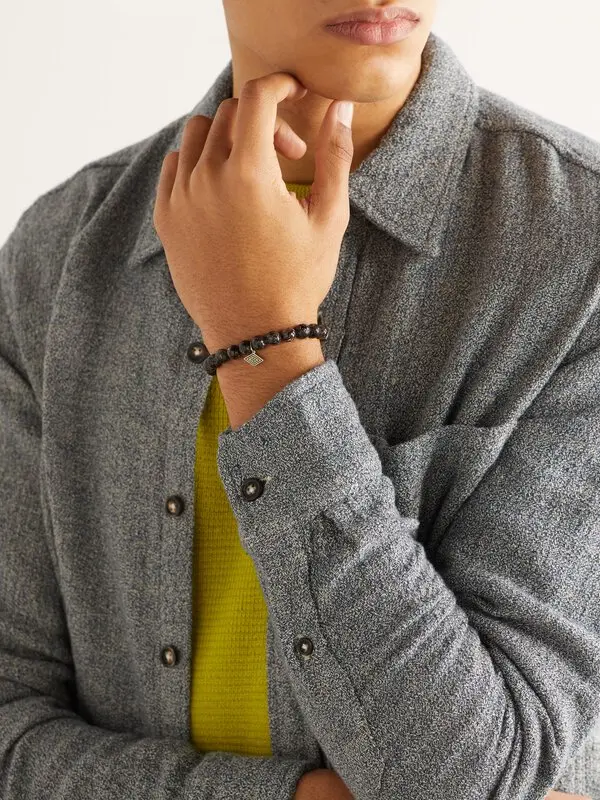 SYDNEY EVAN Groovy Eye Beaded Bracelet