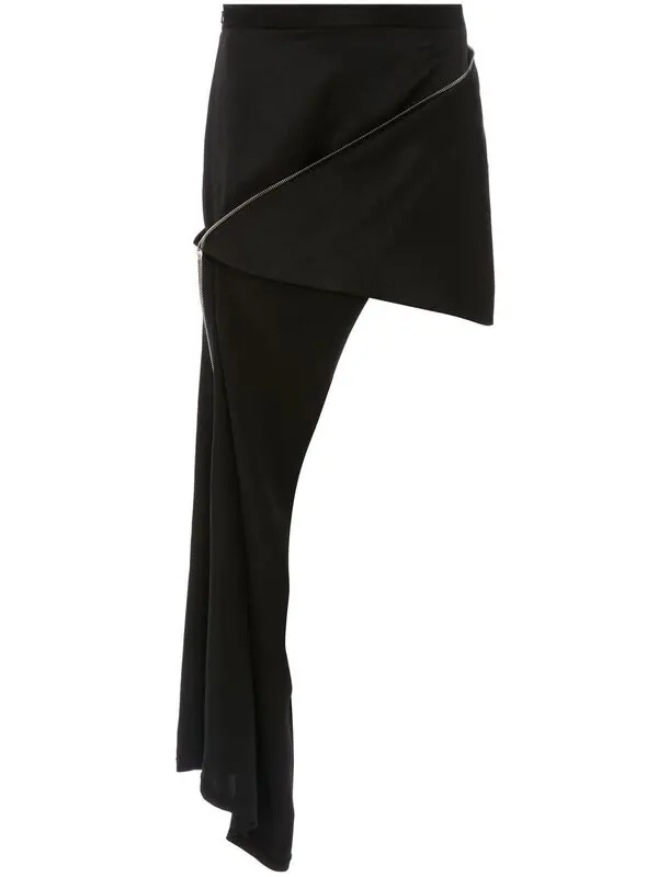 JW Anderson Zip-detail Mini Skirt - Black