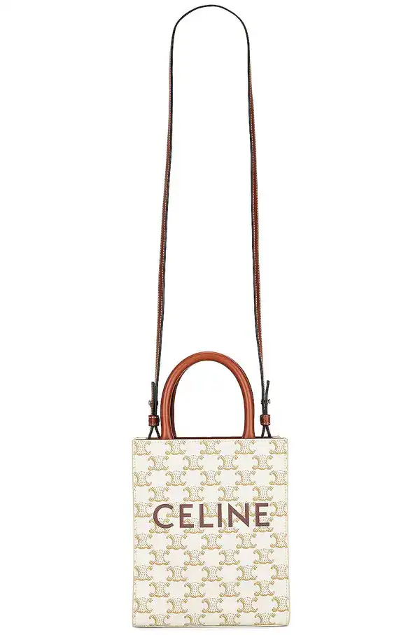 Celine Mini Vertical Cabas Tote Bag - Brown | Editorialist