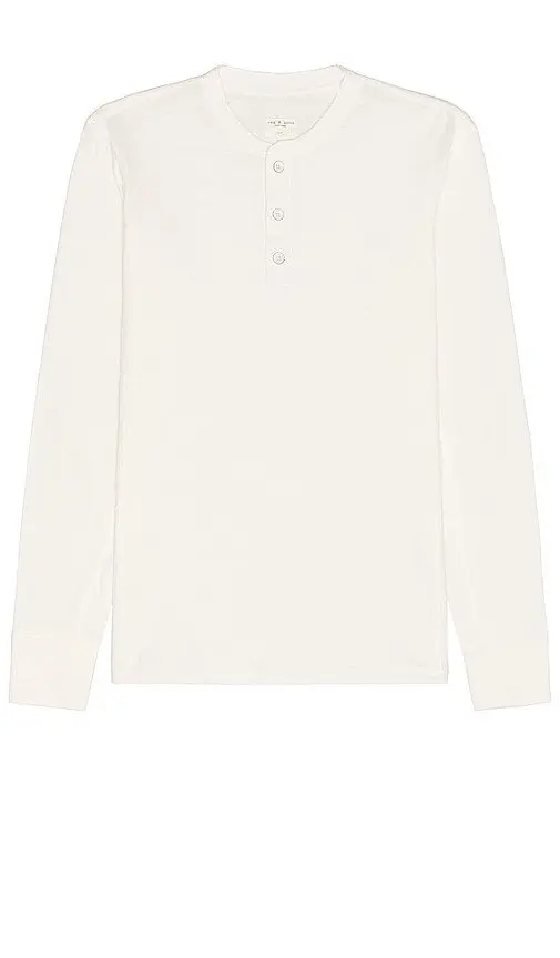 Rag & Bone Classic Henley - White