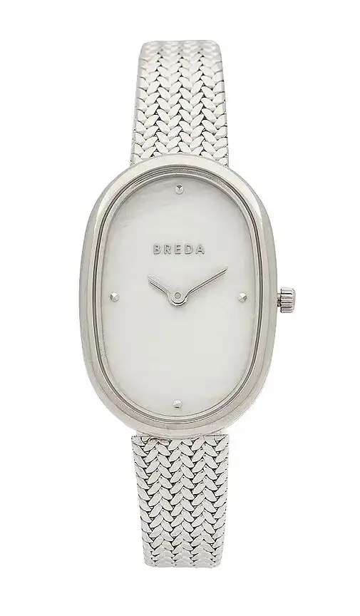 BREDA Jane Watch In Metallic - Silver | Editorialist