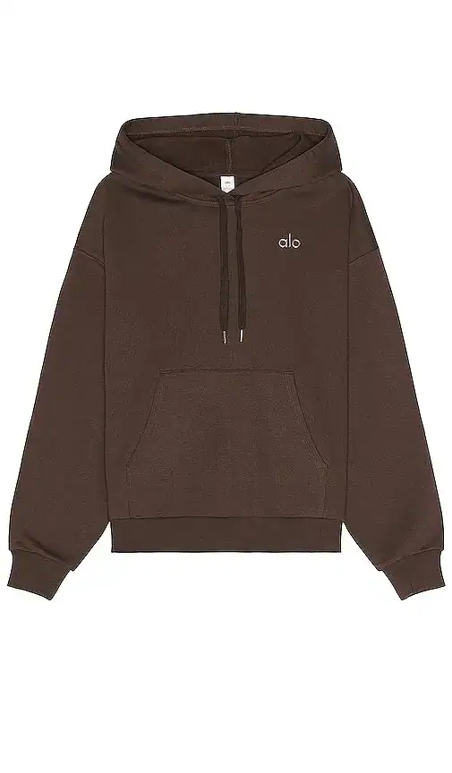 Alo Yoga Accolade Hoodie In Brown - Espresso | Editorialist