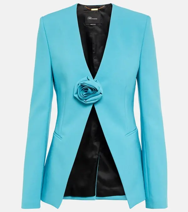Blumarine Rose-embellished Blazer