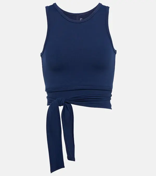 Live The Process Ballet Wrap Top - Blue