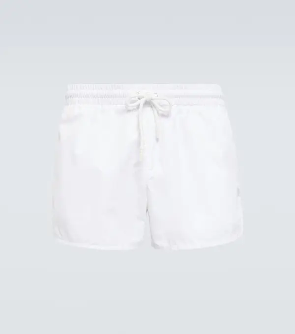 Commas Drawstring Swim Shorts - White