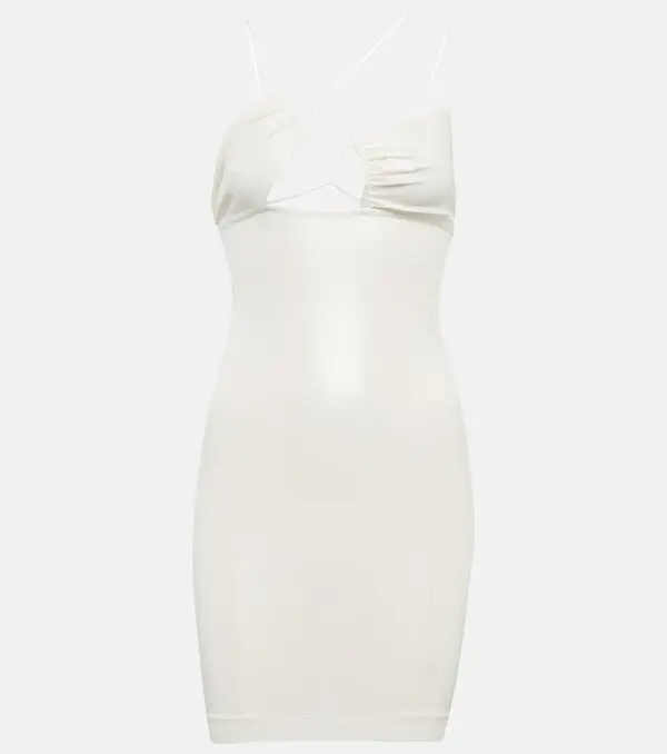 NENSI DOJAKA Cutout Bodycon Mini Dress - White