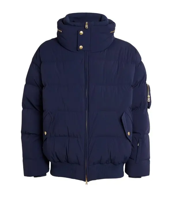 Bogner Quilted Puffer Jacket - Navy | Editorialist