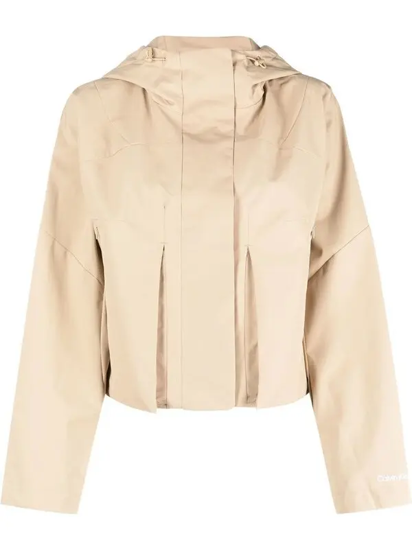 Calvin Klein Drawstring Hood Rain Jacket