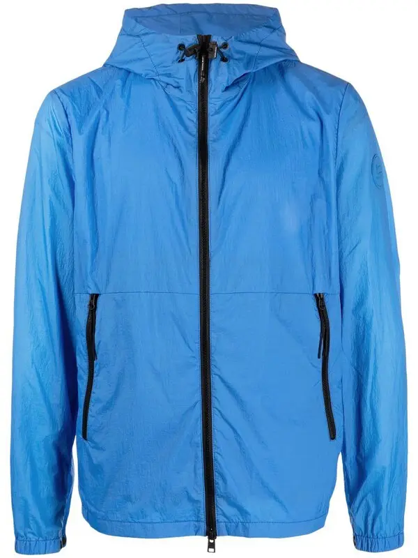 Woolrich Logo-patch Hooded Windbreaker