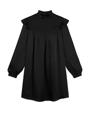 Buy The Kooples Smocked Mini Dress - Black At 49% Off Editorialist