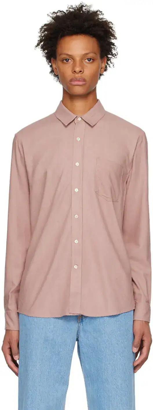 Our Legacy Pink Classic Shirt In Lust Silk Noil - 51% Off 