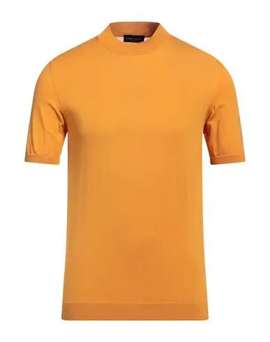 ROBERTO COLLINA Knitted Cotton Sweater - Orange
