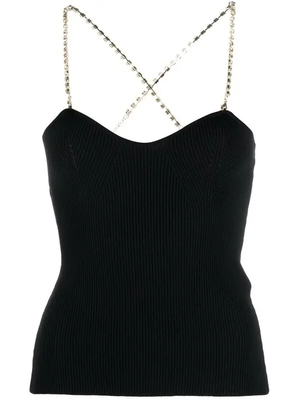BLUGIRL Crossed-back Knitted Top