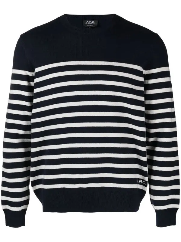 A.p.c. Striped Knitted Jumper