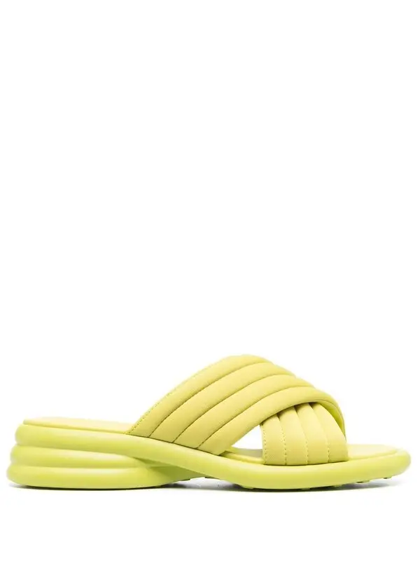 Camper Spiro Crossover-strap Sandals - Green