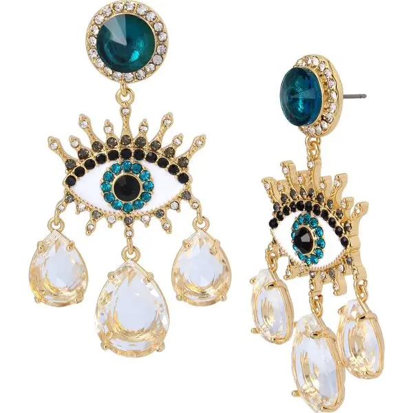 Kurt Geiger Evil Eye Chandelier Earrings