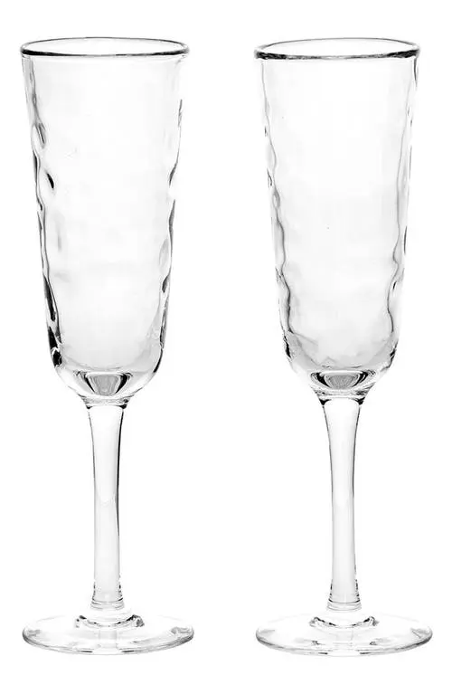 JULISKA Puro Set Of 2 Toasting Flutes - Clear
