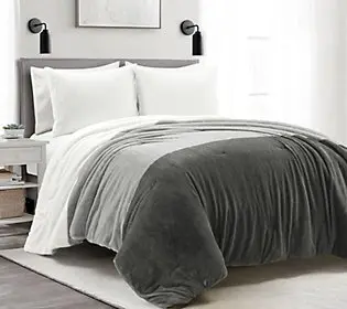 LUSH DECOR Farmhouse Color Block Ultra Comforte R 3pc F/q