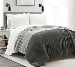 LUSH DECOR Farmhouse Color Block Ultra Comforte R 3pc King