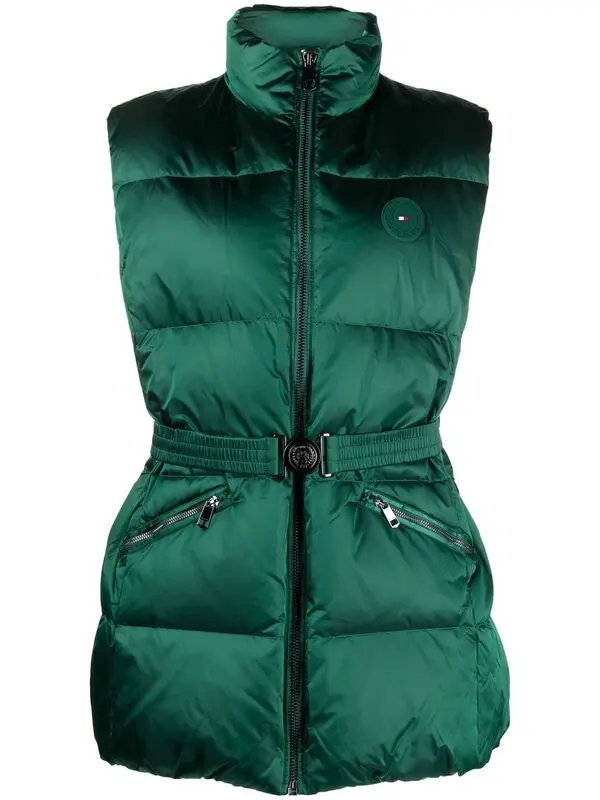 Tommy Hilfiger Logo-patch Padded Gilet - Green