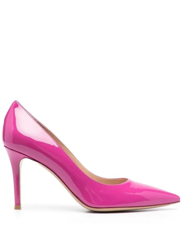 GIANVITO ROSSI 85mm Patent Pumps - Pink