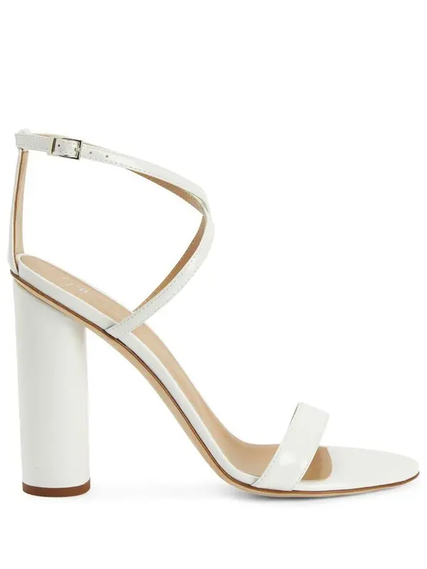 GIUSEPPE ZANOTTI 110mm Tara Block-heel Sandals - White